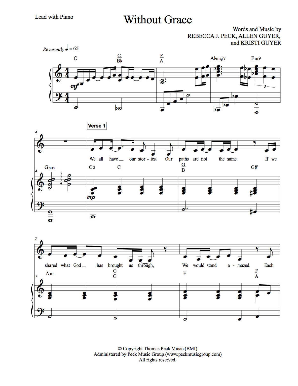 Sheet Music and Soundtracks| West Coast Baptist College| Peck Music Publishing