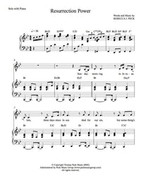 Resurrection Power - Sheet music| Peck Music Publishing