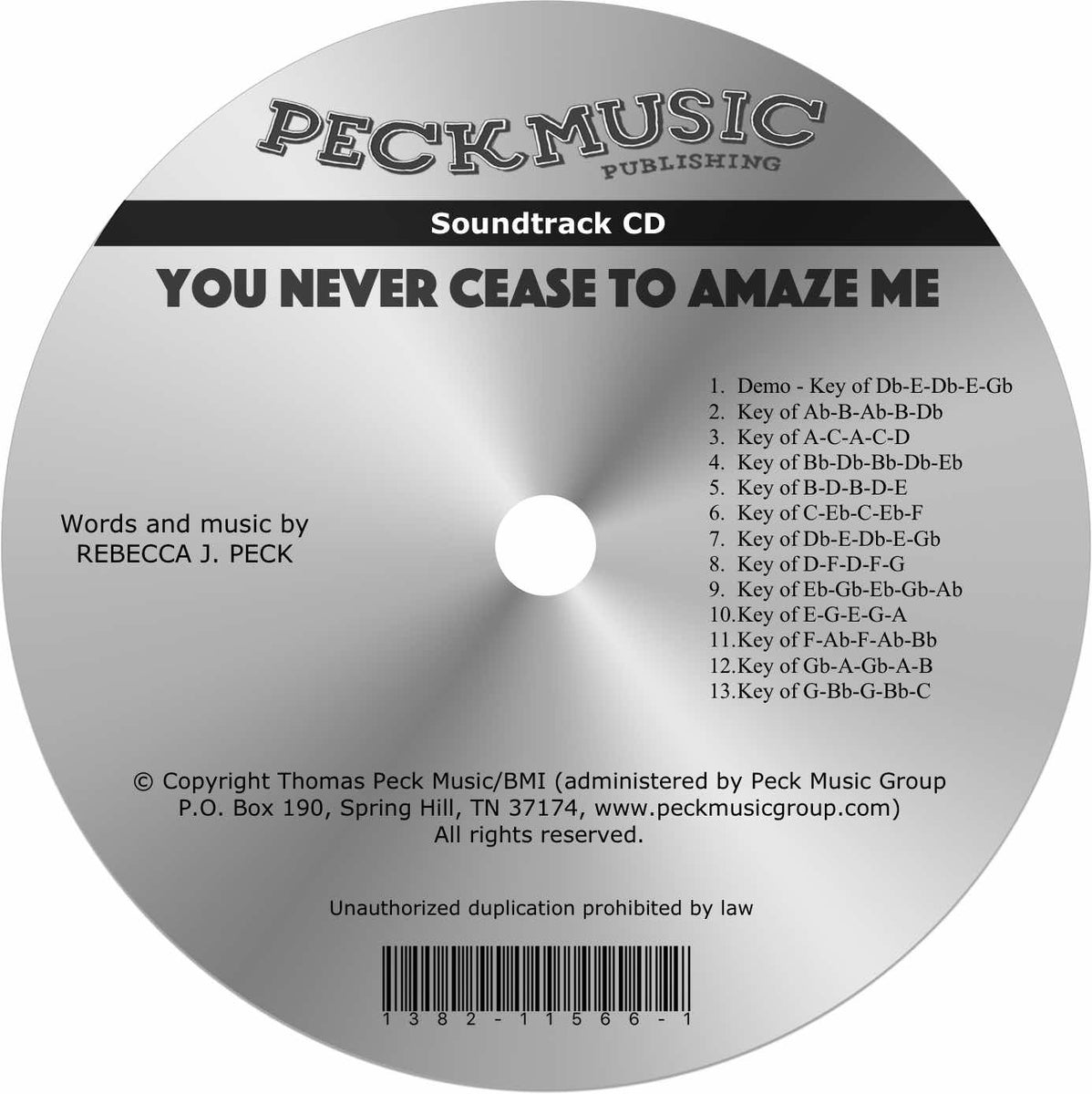 You Never Cease To Amaze Me - soundtrack| Peck Music Publishing